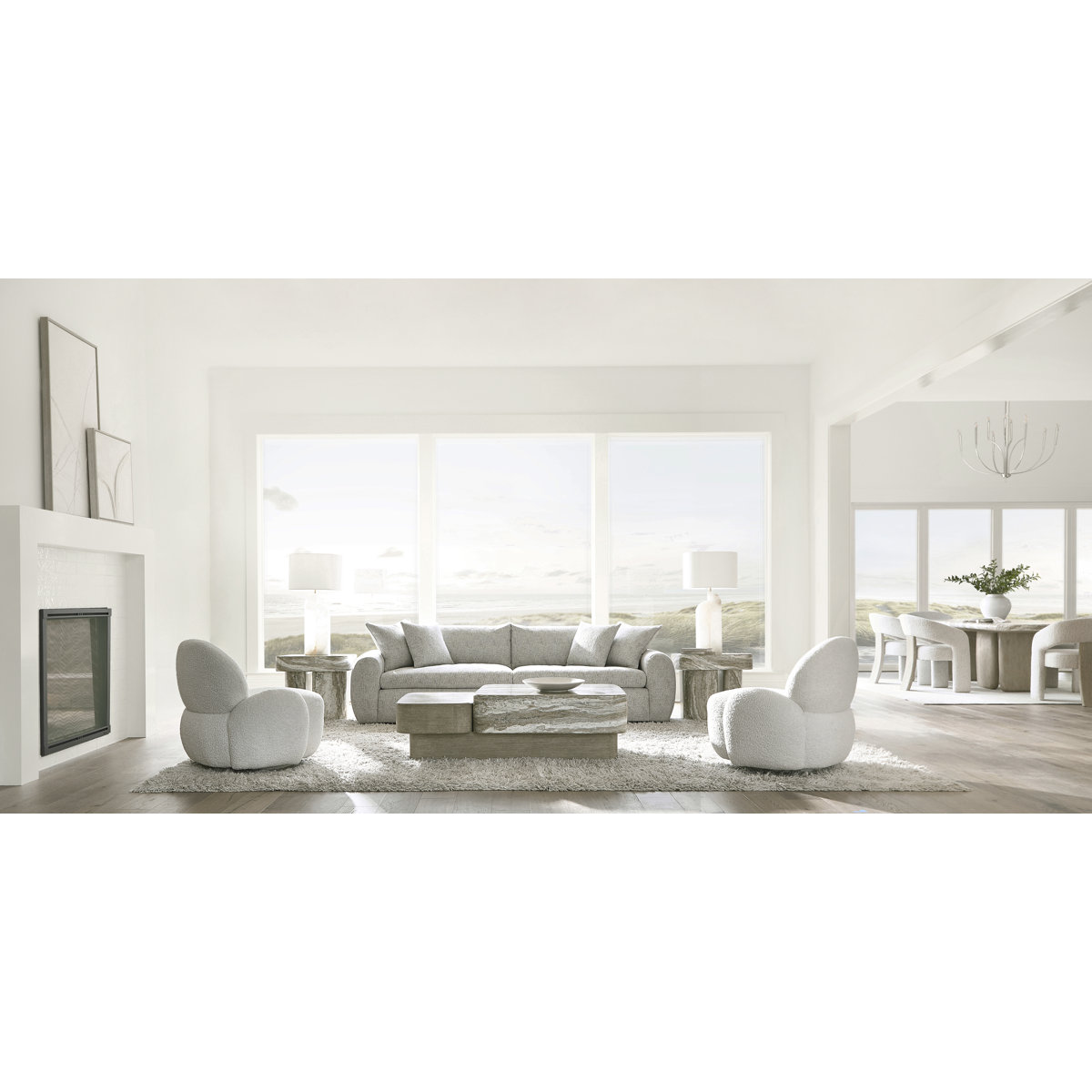 Bernhardt Arcadia Rectangular Single Coffee Table | Perigold